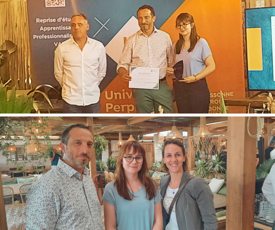 Jade Franco reçoit le trophée de l'inclusivité - Groupe Barès.Claverie